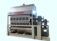 China Recycle Waste CE Paper Egg Tray Machine 6 Mould In Row for sale