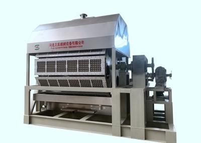 China Recycle Waste CE Paper Egg Tray Machine 6 Mould In Row for sale