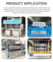 China Paper Pulp Molding Equipment for Flower Pot Seeding Trays 1000pcs/hr for sale