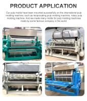 China 380V 50Hz 7000pcs/H Paper Egg Tray Machine with 6 Layers Metal Dryer for sale