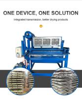 China Full Automatic Paper Egg Tray Machine 1000pcs/Hr Single Layer Metal Dryer for sale