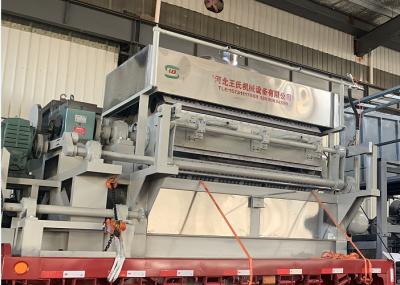 China 4-8 Automatic Rotary Egg Tray Machine With 60 Meters Brick Dryer for sale