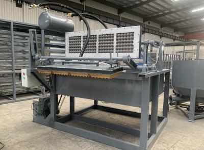 China Semi Automatic Paper Egg Tray Making Machine 1500pcs per Hour Small Scale Pulp Molding for sale