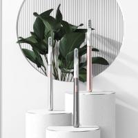 China High-Performance Stand Type Sonic Toothbrush - Battery Powered Rechargeable With 2 Brush Heads for sale