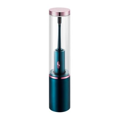 China Waterproof Electric Toothbrush Disinfection and Mouthwash 2-in-1 Cup Wireless Charging Portable Travel Vibration for sale