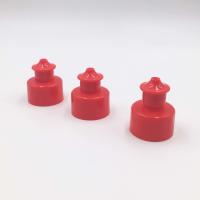 China Round Push Pull Cap for Yuyao Dish Washing Liquid Hand Sanitizer Bottle Non Spill for sale