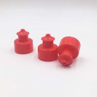 China Round Push Pull Cap for Yuyao Dish Washing Liquid Hand Sanitizer Bottle Non Spill for sale
