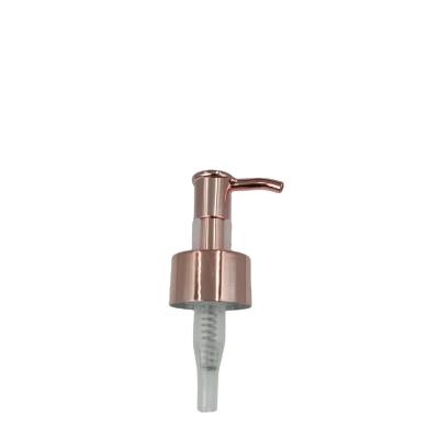 China 24/410 Pink PP Gold Oil Pump Plastic Lotion Pump High Durability for sale