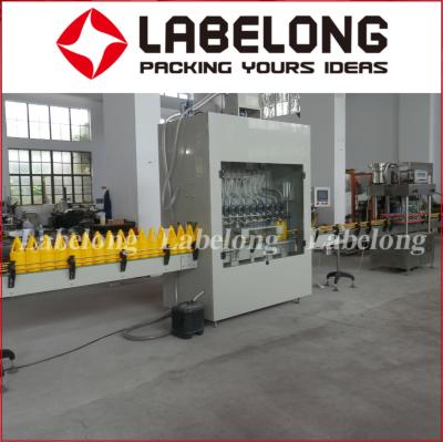 China Low price Automatic linear type Toilet Cleaner Liquid Bottle  Filling Machine for sale