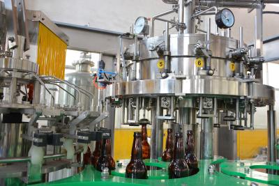 China Automatic 1000BPH glass bottle/PET bottle beer/wine 3 in 1 washing filling capping machine for sale