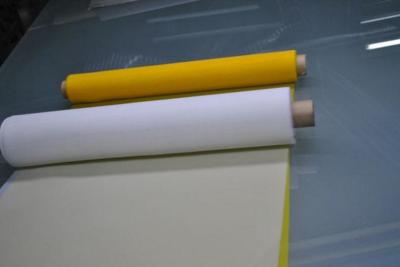 China FDA Certificate  Polyester Screen Printing Mesh With White And Yellow for sale
