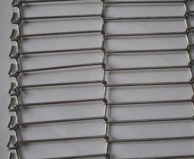 China SS Balanced Weave Belt , Spiral Wire Metal Mesh Belt For Food Conveyor for sale