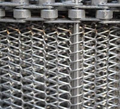 China High Strength Wire Mesh Conveyor Belt , Flat Flex Spiral Conveyor Belt for sale
