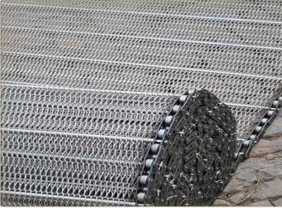 China Food Industry Wire Mesh Conveyor Belt With Smooth Traffic / Chain Link Conveyor Belt for sale