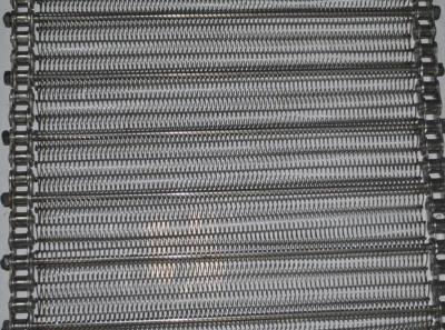 China 304 SS Flat Flex Wire Belt , Mesh Spiral Conveyor Belt For Food Processing for sale