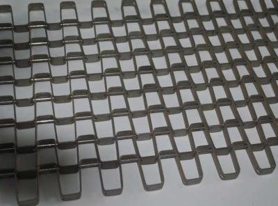 China Food Drying Stainless Steel Conveyor Chain Belt Silver High Temperature Resistant for sale