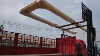 China C Crab for Glass Crates Loading&Unloading from Containers,U Shape Container Unloading Crane,C Clamp for Glass Unloading for sale