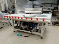 China Single Side Double Glazing Equipment Heated Roller Press Table With Air Float & Tilting for sale