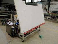 China Single Side Double Glazing Equipment Heated Roller Press Table With Air Float & Tilting for sale