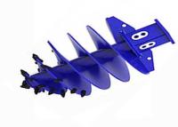 China Q345 Heavy Duty Rock Augers , Double Cut Single Flight Conical Auger for sale