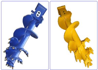 China Double Cut Heavy Duty Rock Auger , Single Flight Conical Drilling Auger for sale