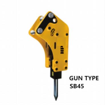 China APPLICABLE GUN TYPE ROCK EXCAVATOR HYDRAULIC BREAKER ALLOY STEEL SB 45 1.2-3 TON FOR EXCAVATOR DOOSAN for sale