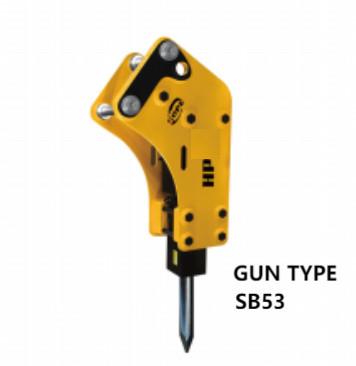 China APPLICABLE GUN TYPE ROCK EXCAVATOR HYDRAULIC BREAKER ALLOY STEEL SB 53 2-3.5 TON  FOR EXCAVATOR SANY, XCMG  AND DOOSAN for sale