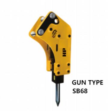 China APPLICABLE GUN TYPE ROCK EXCAVATOR HYDRAULIC BREAKER ALLOY STEEL SB 68 4-6 TON for sale