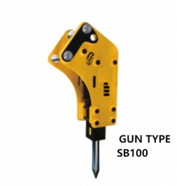 China APPLICABLE GUN TYPE ROCK EXCAVATOR HYDRAULIC BREAKER ALLOY STEEL SB 100 10-15 TON  FOR EXCAVATOR SANY, XCMG , LIUGONG for sale