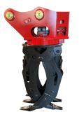 China Hydraulic Grapple Cat Doosan Hyundai Hitachi Volvo Sany Excavator Rotating Wood Rotator Forestry Grabber for sale