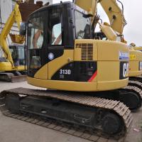 China 13TON Second Hand Caterpillar 313D Digger Used Cat 312D 313D Crawler Excavator in Shanghai for sale