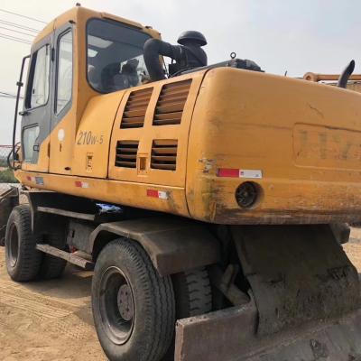 China Hyundai 210W Heavy Duty Wheeled Excavator in Excellent Condition with Original Engine for sale
