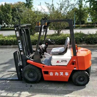 China Longhua 2022 HELI 2.5 ton LPG forklift CPYD25 with K25 engine power source diesel engine for sale