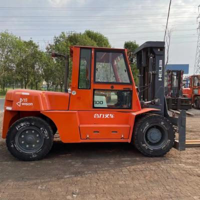 China 10Ton HELI K100 Diesel Forklift with Side Shift Fork Positional Machinery Repair Shops for sale