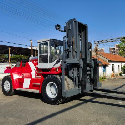 China 25 Ton Used Kalmar Forklift with Side Shift and 3 Mast Fork Lift Diesel Engine for sale