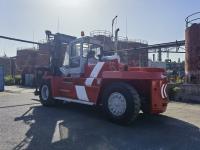 China 25 Ton Used Kalmar Forklift with Side Shift and 3 Mast Fork Lift Diesel Engine for sale