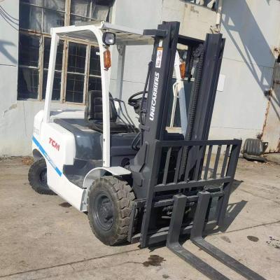China TCM FD25T3C Diesel Lifting 2.5 Ton Second Hand Forklift in Shanghai with Diesel Engine for sale