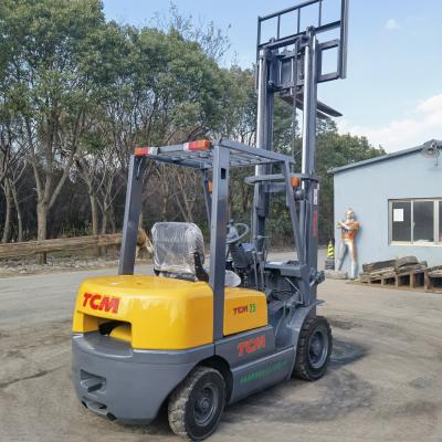 China 2.5 Ton TCM Forklift FD25T5 Used 2.5ton Forklift with Standard Overall Dimensions for sale
