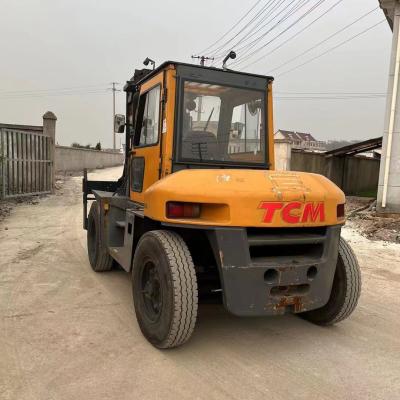 China Used TCM FD80 Diesel Forklift with CE 4.5m Lift Height 6m/s Speed Excellent Condition for sale