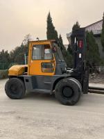 China Used TCM FD80 Diesel Forklift with CE 4.5m Lift Height 6m/s Speed Excellent Condition for sale
