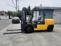 China 1200mm Fork Length Komatsu FD50 5 Ton Diesel Forklift Japan 5t Used Forklift Longhua for sale