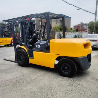 China 1200mm Fork Width Manual Power Source Used Komatsu FD50 5 Ton Forklift in Good Condition for sale