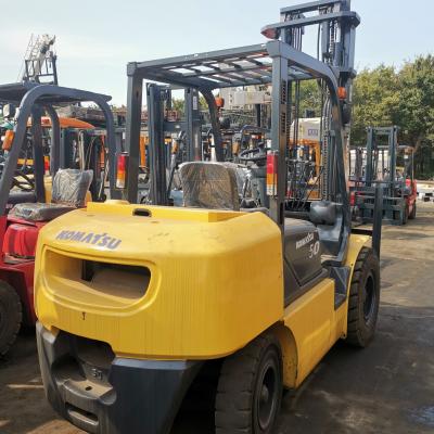 China Fork Width 1200mm Komatsu FD50 5T Used Forklift 5T Japan Lifting with ISUZU Engine for sale