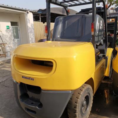 China 5 Ton Japan Original Komatsu FD50-7 Diesel Forklift in Shanghai with 1200mm Fork Length for sale