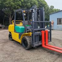 China Used Komatsu 5 Ton Diesel Forklift FD50 with Japanese Engine at in Shanghai Yard for sale