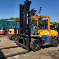 China Excellent Condition 2019 TCM 7ton Forklift FD70 for Construction Works and Pallet Jack for sale