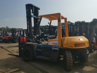 China Overall Dimensions Routine TCM 7 Ton Used Forklift with Hydraulic Distance Adjustment for sale
