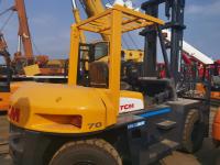 China Overall Dimensions Routine TCM 7 Ton Used Forklift with Hydraulic Distance Adjustment for sale