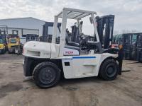 China Routine Fork Length Used TCM Toyota Material Handling Equipment 7 Ton Diesel Forklift for sale