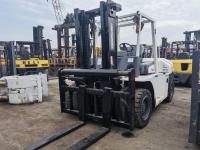 China Routine Fork Length Used TCM Toyota Material Handling Equipment 7 Ton Diesel Forklift for sale
